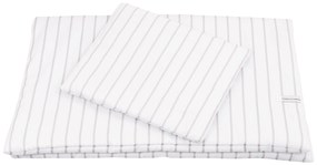 COTTON & SWEETS Povlečení Stripes New Born s výplní šedé, 50x65/23x27 cm
