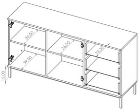 Komoda PULLA  K2D3SZ PL01 JPC