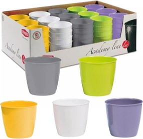 STEFANPLAST Obal na květináč pr.11cm, 5 barev mix