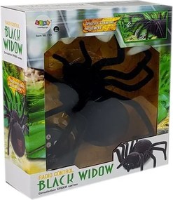 LEAN Toys Velký chlupatý pavouk na dálkové ovládání – Černá vdova
