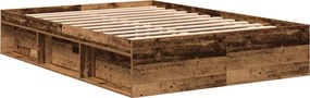 Rám postele bez matrace Staré dřevo 140x200cm Technické dřevo 3328843
