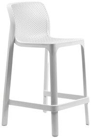 OnaDnes -20% Nardi Bílá plastová zahradní barová židle Net 65 cm