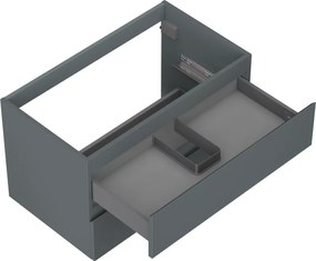 Mexen Orio, koupelnová skříňka 80 cm, 2 zásuvky, grafitová matná, 91A10-08047-2-BFF66