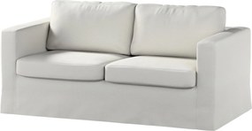 Potah na pohovku IKEA Karlstad 2-místná , nerozkládací, dlouhý barva šedá látka lesklé, pletený vzor, sametová