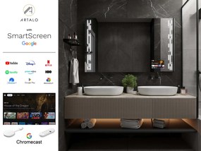 Zrcadlo do koupelny s LED osvětlením M19 premium