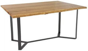 Moderní stoly Jídelní stůl MONZA masiv dub/ocel