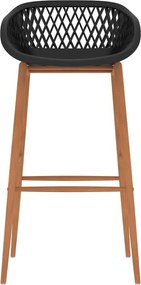 Barové židle 4 ks černé 248164