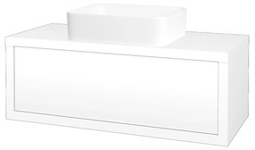 Dřevojas Koupelnová skříň STORM SZZ 100 (umyvadlo Joy) Varianta: D20 Galaxy / L01 Bílá vysoký lesk