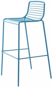 SCAB - Barová židle SUMMER vysoká - modrá