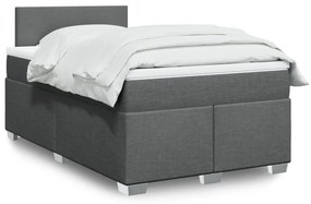 Box spring postel s matrací tmavě šedá 120x190 cm textil 3285821