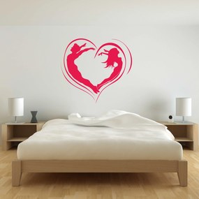 Samolepka na zeď - Srdce (95x87 cm) - PopyDesign