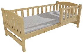 Vomaks Dětská postel DP 002 se zábranou Rozměr: 70 x 160 cm, Barva: moření olše