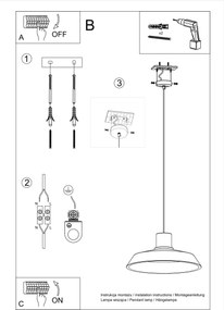 Sollux Lighting Závěsné svítidlo AFRA