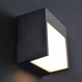 Solight LED venkovní nástěnné osvětlení Terni černá / 12W / 560lm / 30