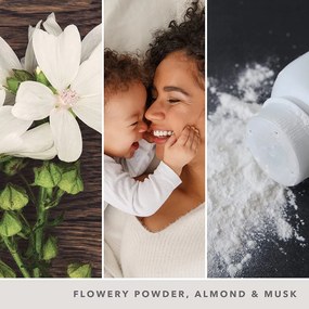 Yankee Candle vonná svíčka Signature ve skle střední Baby Powder 368g