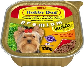 HobbyDog Krmivo pro psy hovězí s játry 150g