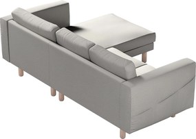 Potah na pohovku IKEA Norsborg 3-místná se šezlongem barva šedá látka pletený vzor