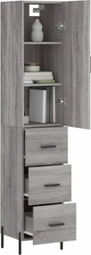 Skříň highboard šedá sonoma 34,5 x 34 x 180 cm kompozitní dřevo 3198863