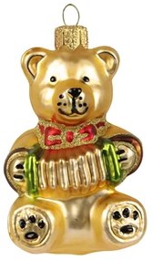 Skleněný medvídek s harmonikou