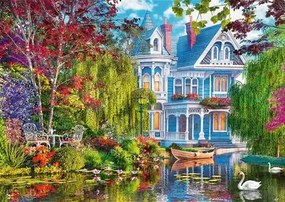 TREFL Puzzle Dům u jezera / 2000 dílků / 96 x 68 cm