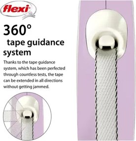 Flexi Comfort XS pásek 3m růžové / Vodítko