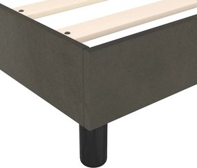 Rám postele s boxspringem tmavě šedá 120 x 200 cm samet 3120761