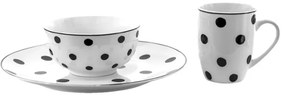 Porcelánový hrnek s černými puntíky Black Dot – 350 ml