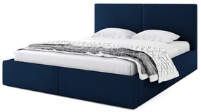 Čalouněná postel HILTON 2, 140x200, modrá
