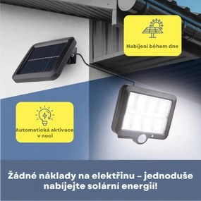 EasyMaxx Solární reflektor s detektorem pohybu 11113
