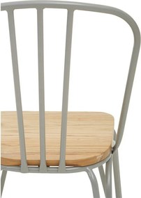 Šedá/v přírodní barvě jídelní židle z jilmového dřeva District – Premier Housewares
