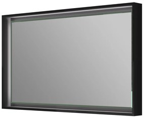 Kingsbath Torino Black 100 koupelnové zrcadlo s LED osvětlením