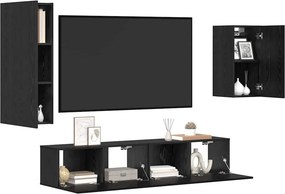 Sestava TV skříněk 4 ks Černý dub Kompozitní dřevo 3393415