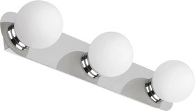 Rabalux Přisazené svítidlo do koupelny Becca 3x28W | G9 | IP44 - chrom