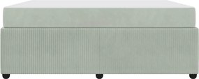 Rám postele Světle šedá 180 x 200 cm textil 3398425