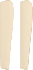 Čelo postele typu ušák krémové 203x23x118/128 cm textil 3118221
