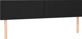 Box spring postel s matrací černá 160x200 cm umělá kůže 3130667