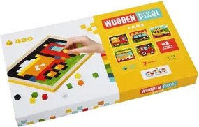 CUBIKA 14903 Pixel IV auta - dřevěná mozaika 400 kostiček a 7 předloh