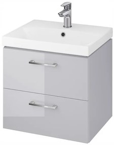 Cersanit Lara City, závěsná skříňka 50cm + umyvadlo, šedá, S801-215-DSM