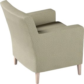 Potah na křeslo IKEA Karlstad barva béžová látka pletený vzor