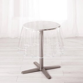 Voskovaný ubrus, transparentní O 180 cm