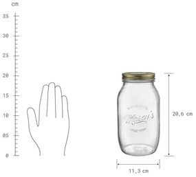Butlers MASON'S Zavařovací sklenice 1,5 l