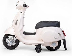 Dětská elektrická motorka Baby Mix Vespa bílá
