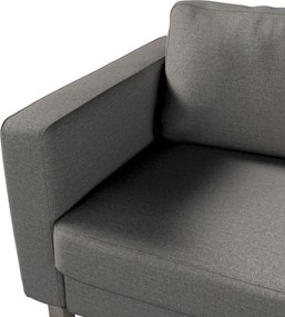 Potah na pohovku IKEA Karlstad, 3-místná, rozkládací barva šedá látka pletený vzor
