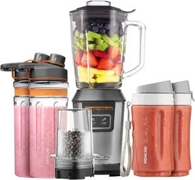 SENCOR SBL 7570SS stříbrná / smoothie mixér / 800W / 2x 300ml / 2x 600