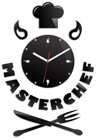 Nástěnné hodiny Master Chef černé