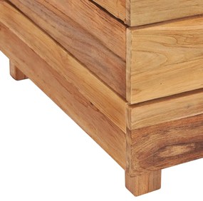 Vyvýšený záhon 100x40x38 cm recyklované teakové dřevo a ocel,  47422