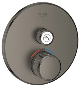 Grohe Grohtherm SmartControl - Termostat pro podomítkovou instalaci s jedním ventilem, kartáčovaný Hard Graphite 29118AL0