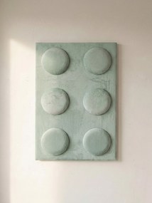 Sinsay - Sametový čalouněný panel ve tvaru kostky - zelená