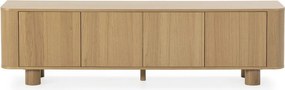 TV stolek v dekoru dubu v přírodní barvě 180x50,5x40 cm Padoc – MOME