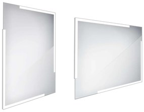 Nimco - Zrcadlo s LED osvětlením, 60x80 cm, hranaté, aluminium ZP 14002